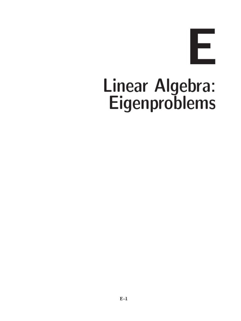 Linear Algebra | Download Free PDF | Eigenvalues And Eigenvectors ...