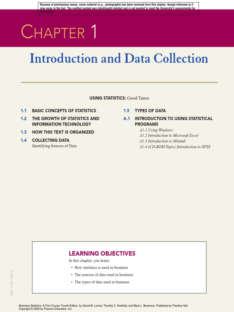 Business Statistics Chapter One | PDF | Button (Computing) | Survey Methodology