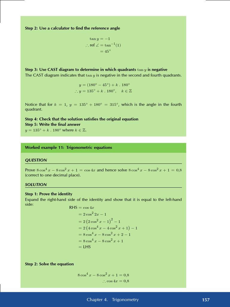 Trigonometry Problem Solving | PDF | Science & Mathematics