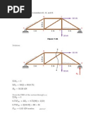 Chapter 5 - Sample Problems (Truss Analysis) | PDF | Truss | Triangle