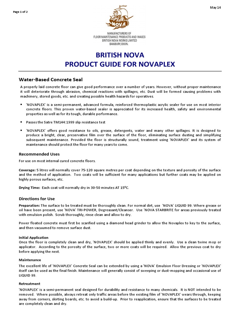 Nova Plex | PDF | Concrete | Industries