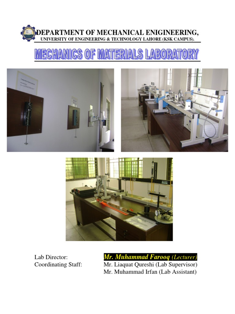 Mechanics Materials Lab | PDF