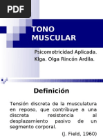 Tono Muscular | PDF | Músculo | Contracción muscular