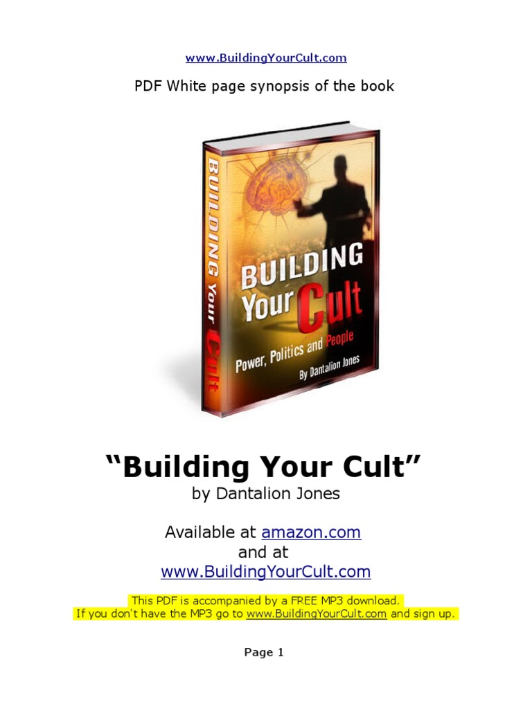 Building Your Cult: A Guide by Dantalion Jones | PDF