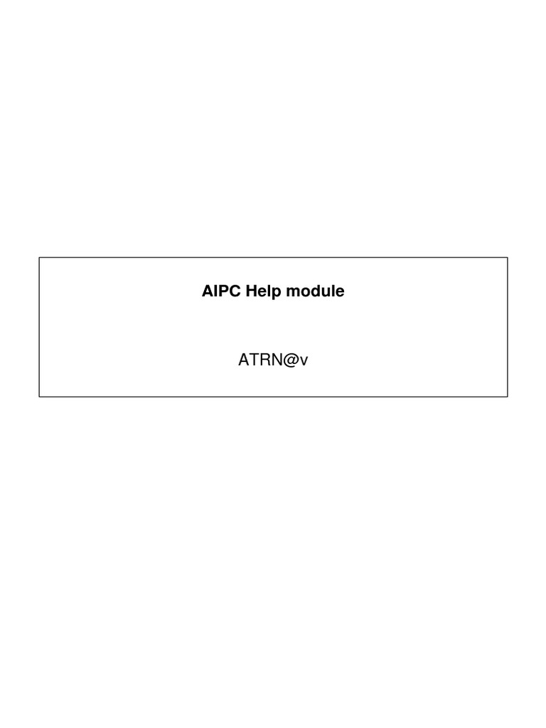 AIPC Help | PDF | Search Engine Indexing | Web Browser