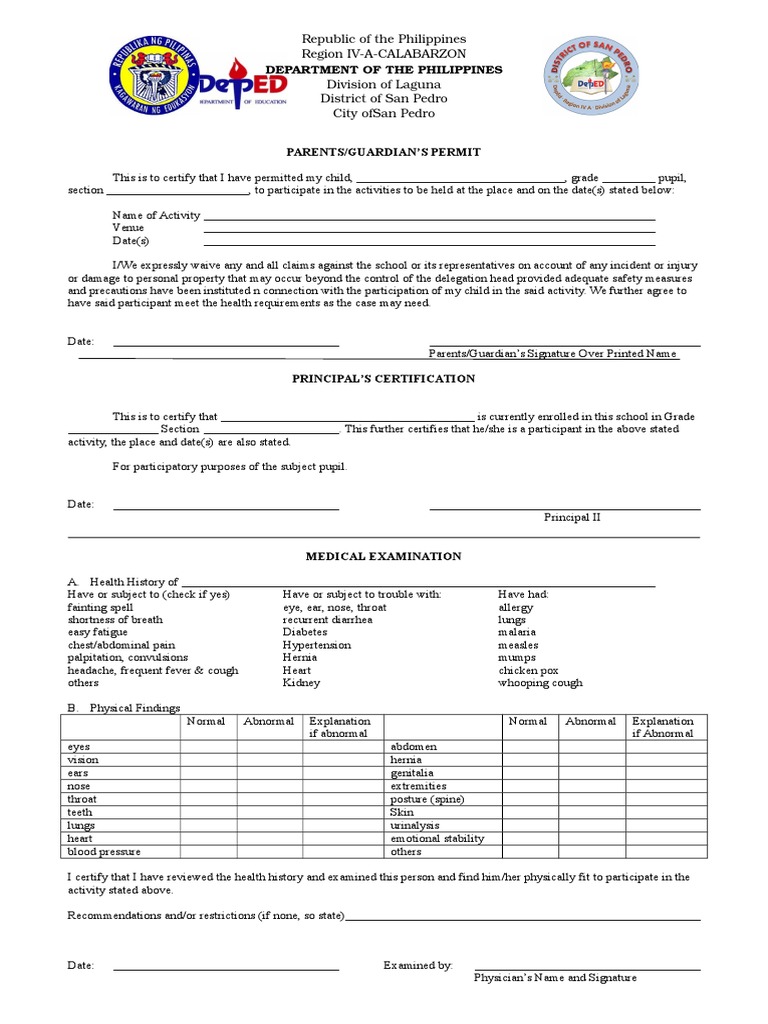 Permit Certification Medical | PDF