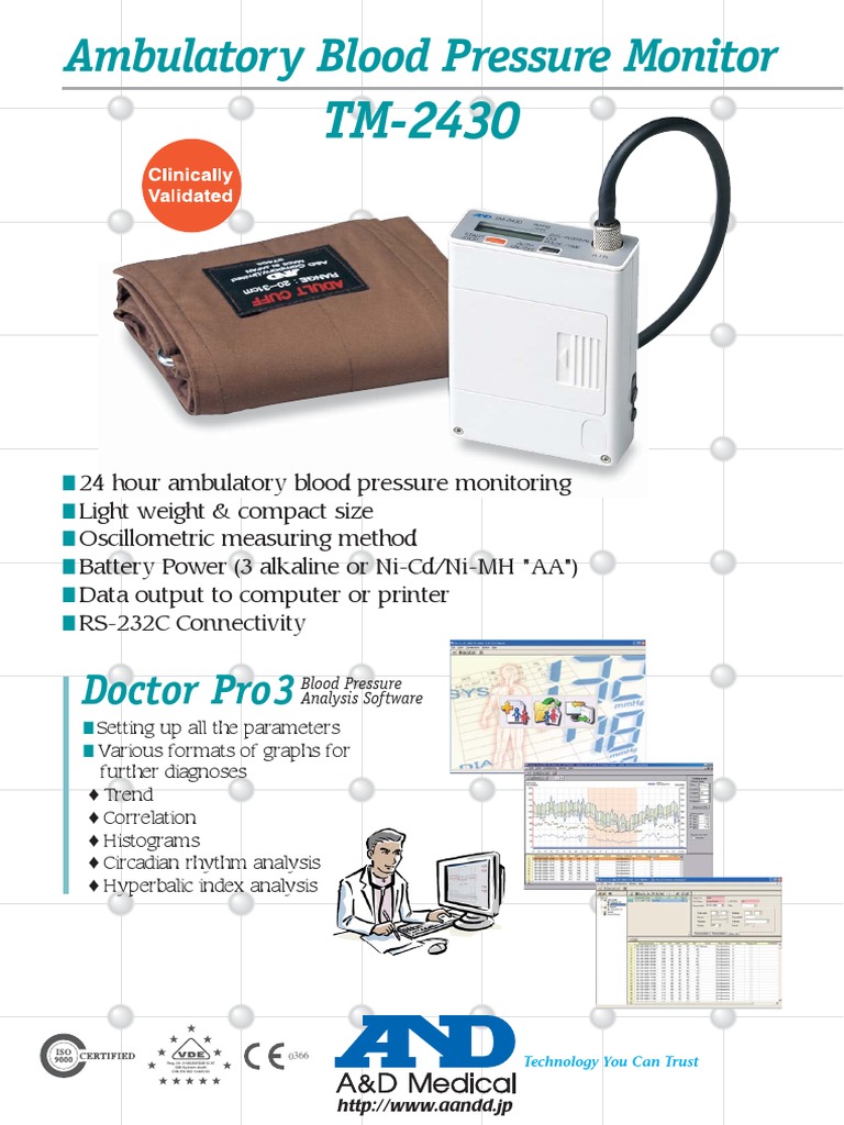 TM 2430 | PDF | Blood Pressure | Battery (Electricity)