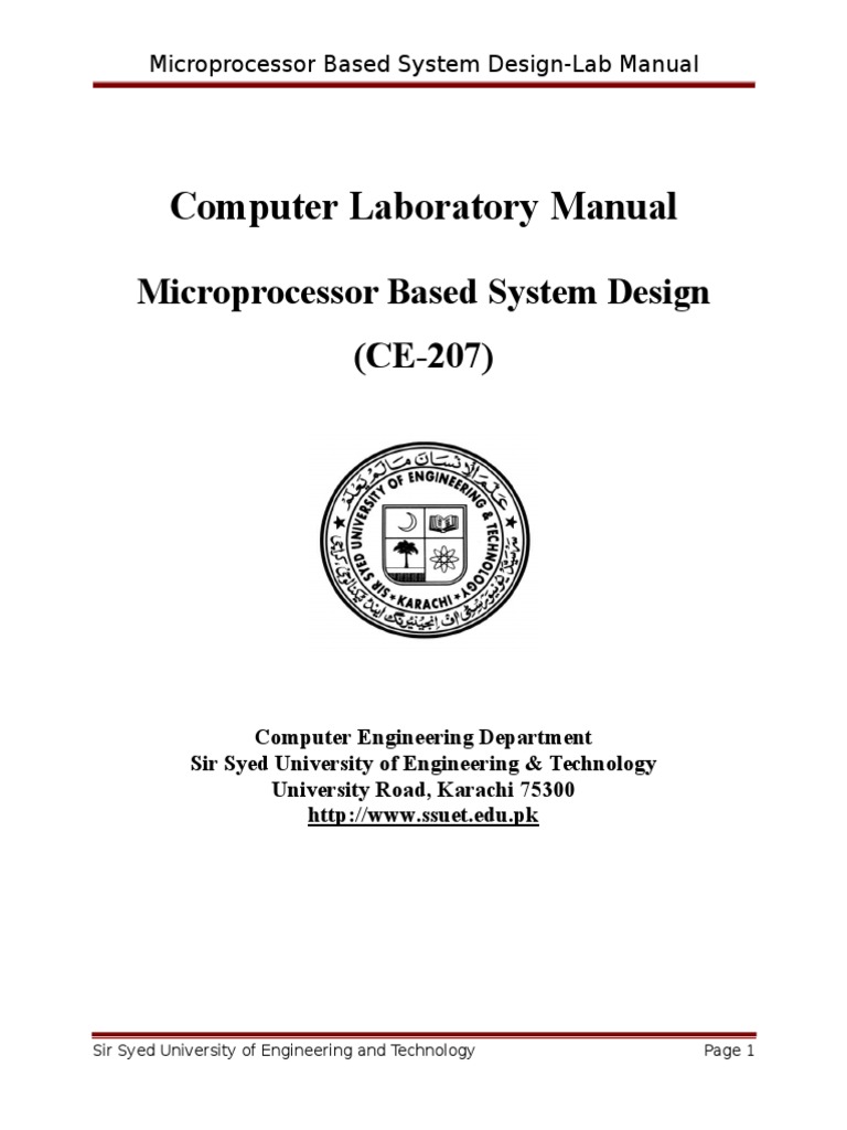 Computer Laboratory Manual1 | PDF | Microcontroller | Assembly Language