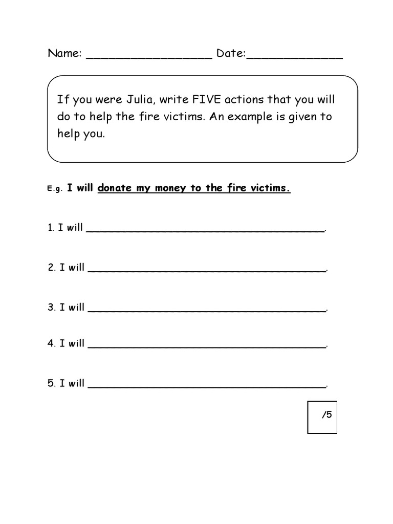 UNIT 13 Good Deeds (For Those In Need)