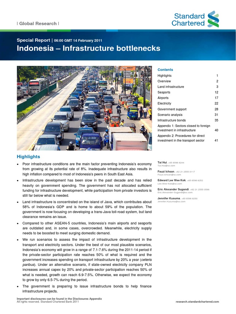 Indonesia - Infrastructure Bottlenecks - 14!02!11!06!16 | PDF ...