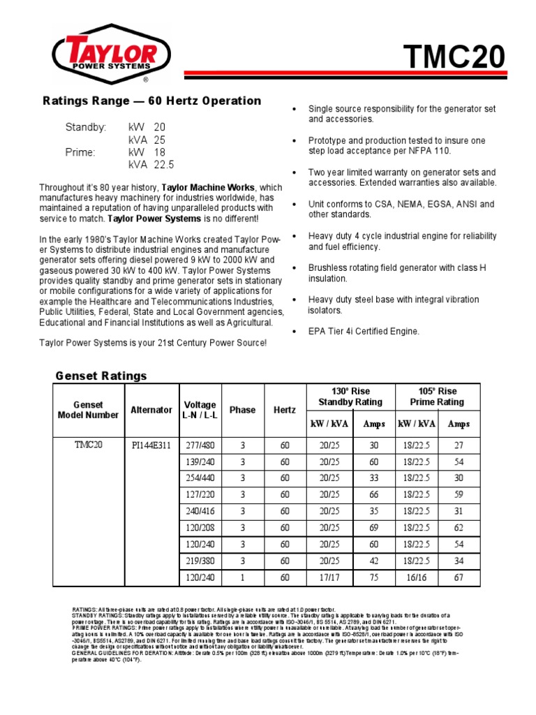 Taylor Power Systems | PDF | Engines | Mechanical Engineering