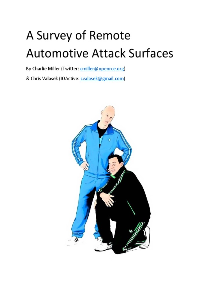 Survey of Remote Attack Surfaces | PDF | Computer Network | Bluetooth