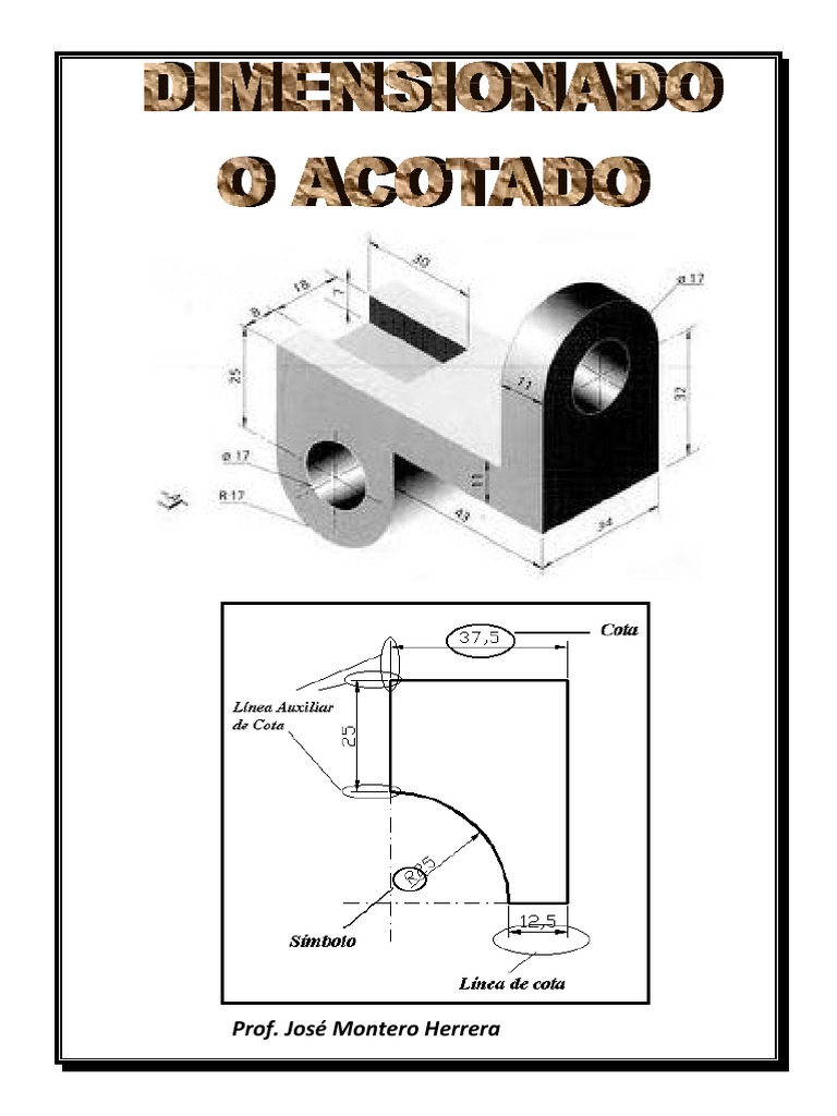 Normas de Acotación en Dibujo Técnico | PDF