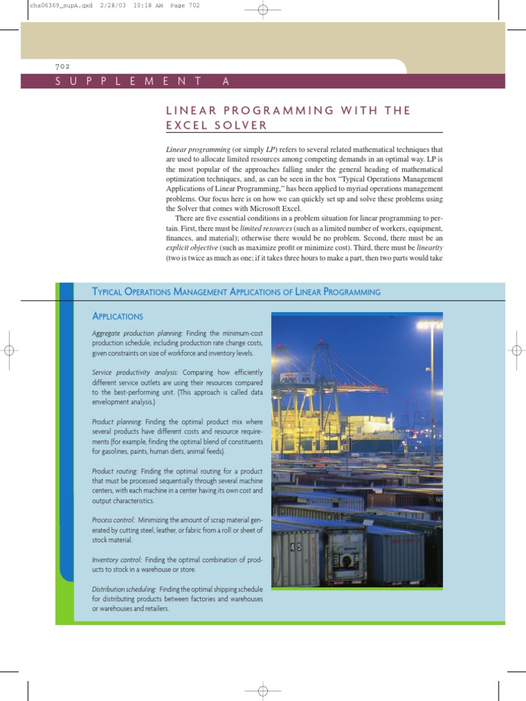 Supplemento Programación Lineal | PDF | Linear Programming | Mathematical Optimization