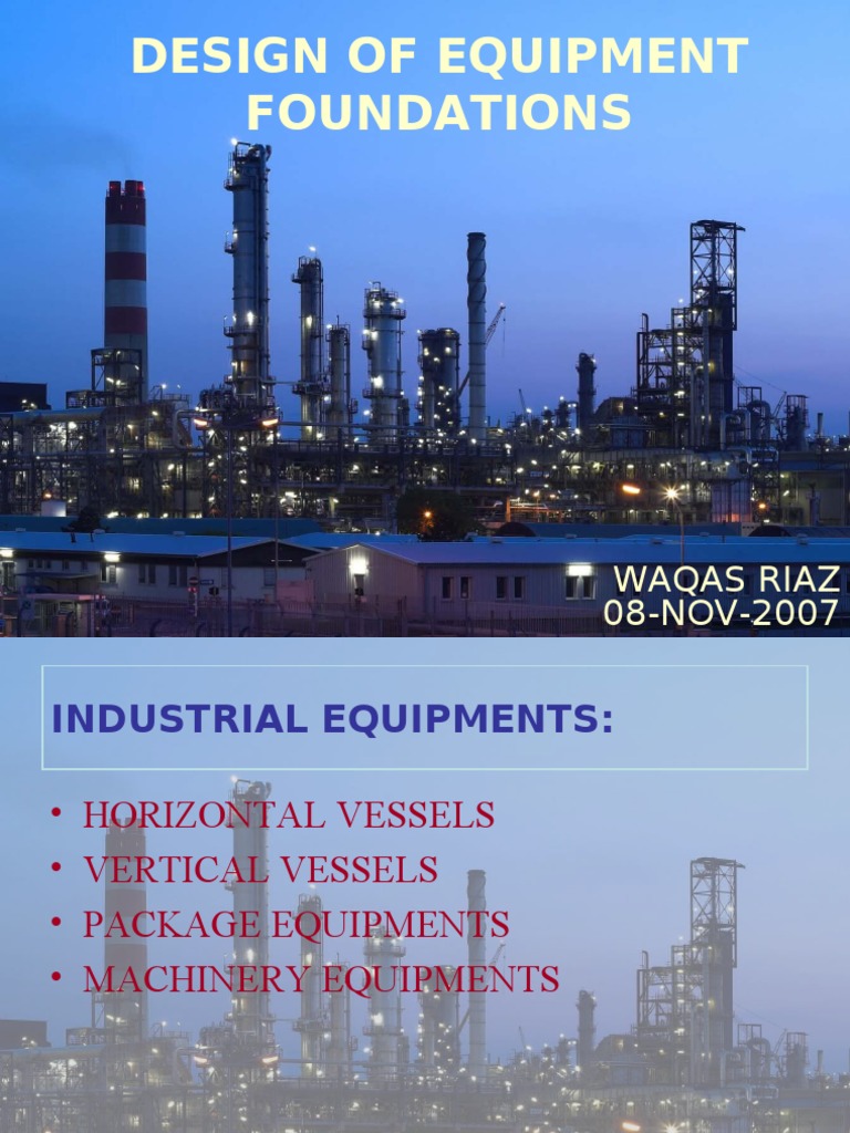 Equipment Foundation Design Guide | PDF | Friction | Foundation ...