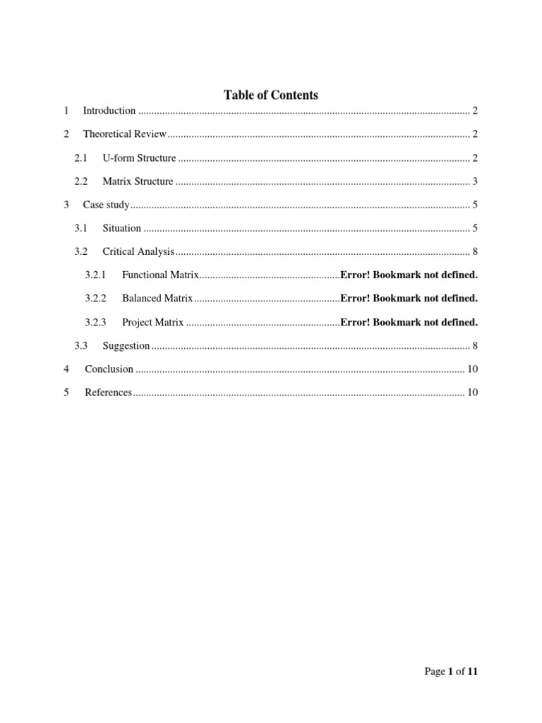 U-form structure | Home Appliance | Organizational Structure