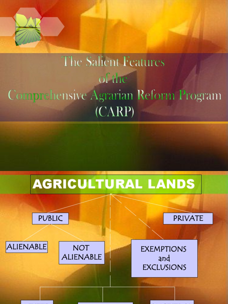 Salient Feature On CARP | PDF | Public Law | Virtue