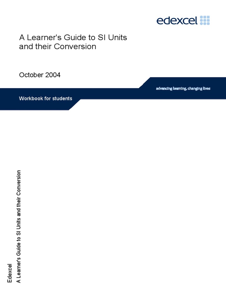 A Learner's Guide To SI Units | PDF | Litre | International System Of Units