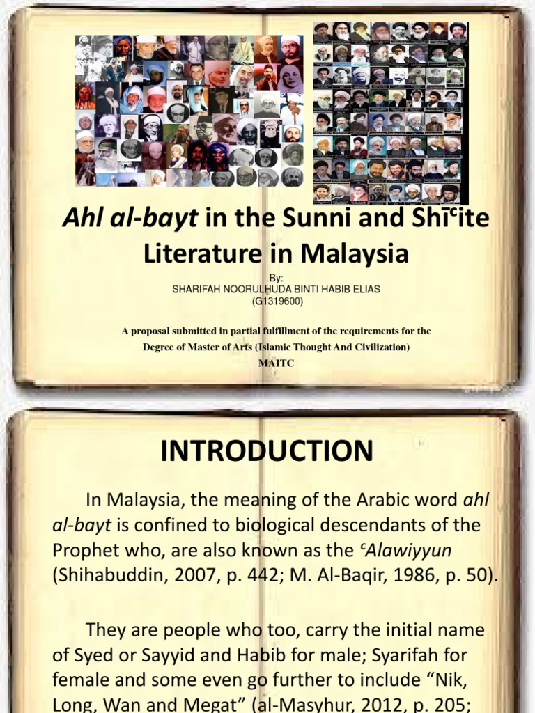 AHL AL BAYT Presentation | PDF | Ahl Al Bayt | Abrahamic Religions