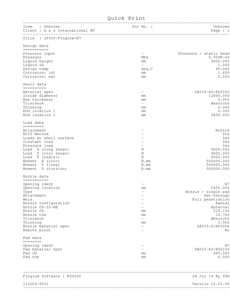 Finglow N7 | PDF | Pascal (Unit) | Stress (Mechanics)