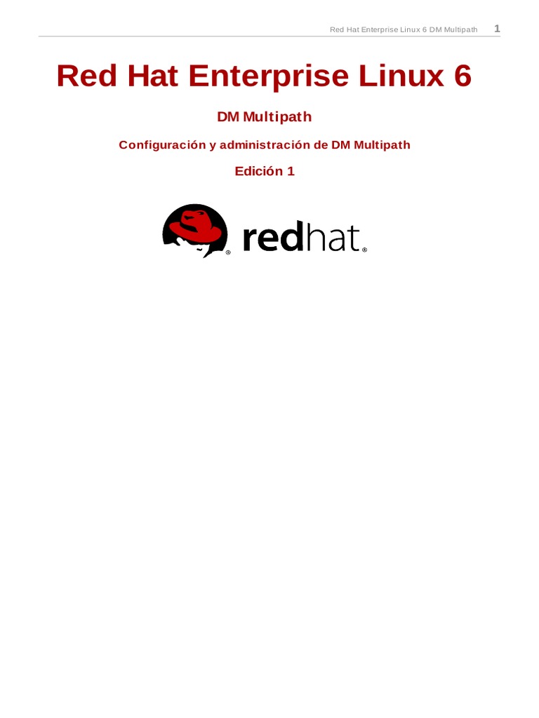 Red Hat Enterprise Linux 6 DM Multipath Es ES | Download Free PDF ...