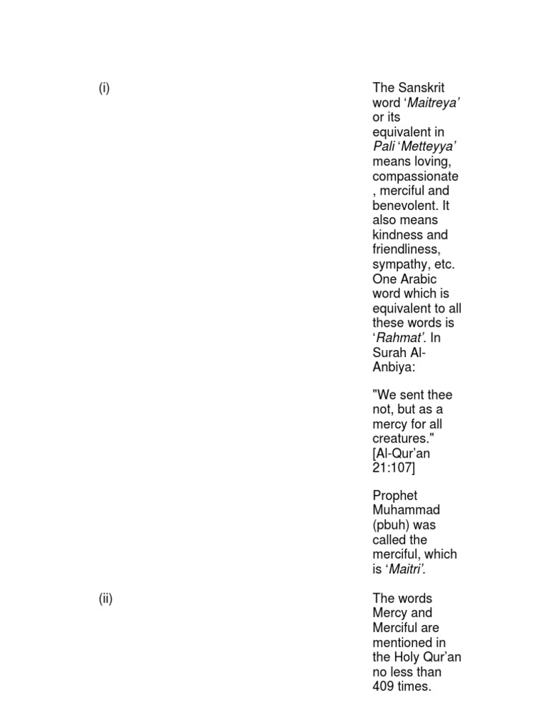 Muhammad and Buddha: Parallels in Mercy | PDF | Quran | Islam