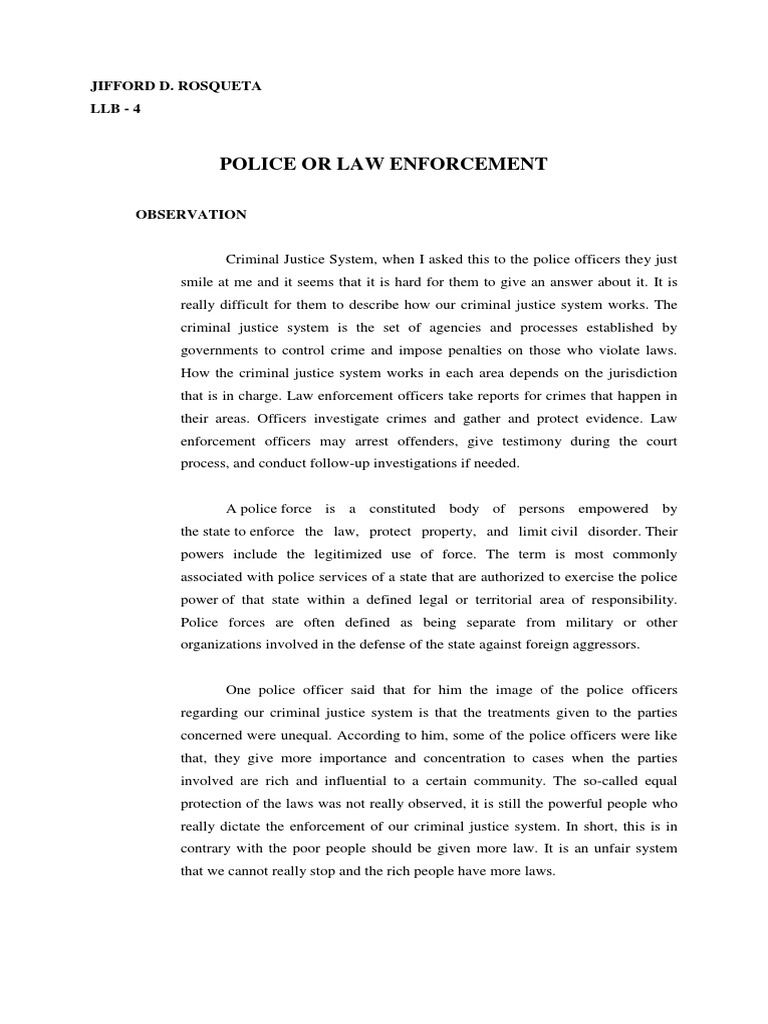 Criminal Justice System | PDF | Police | Criminal Justice