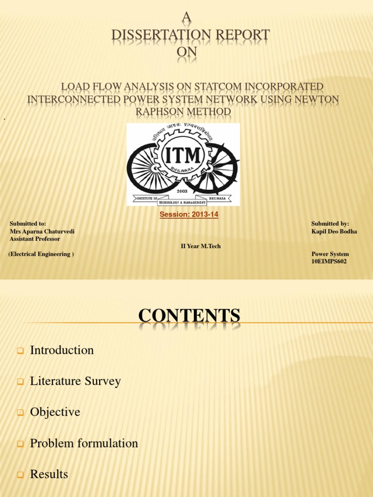 Newton Raphson Load Flow With Statcom Pdf Power Physics Electrical Engineering