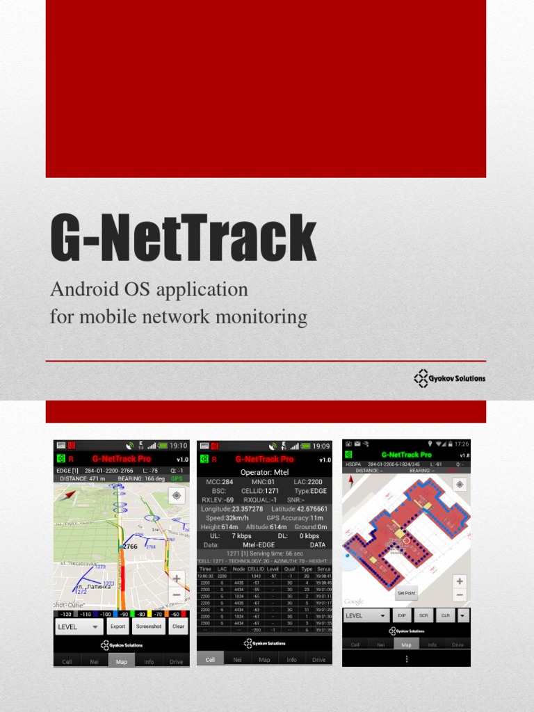 G-NetTrack Presentation | PDF | Lte (Telecommunication) | Cellular Network