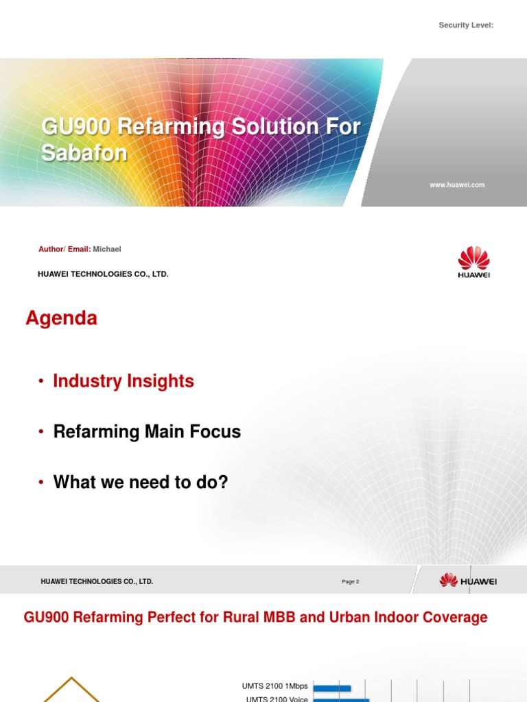 GU900 Refarming E2E Solution For Sabafon | PDF | Gsm | Radio Technology