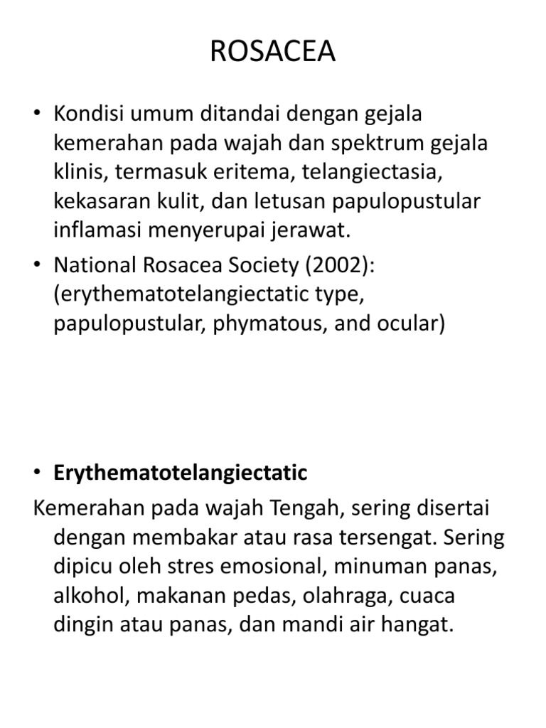 Panduan Lengkap tentang Rosacea | PDF