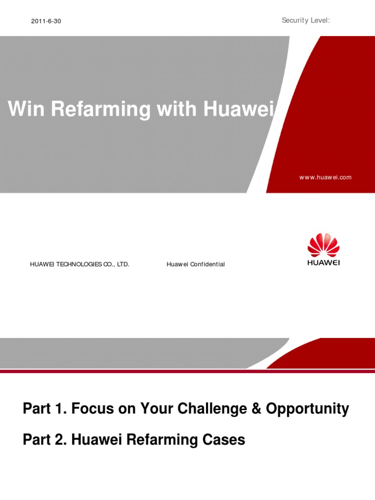 Win GSM&UMTS Refarming With Huawei For Viettel - v1.0 (Com | PDF | Lte (Telecommunication) | Gsm