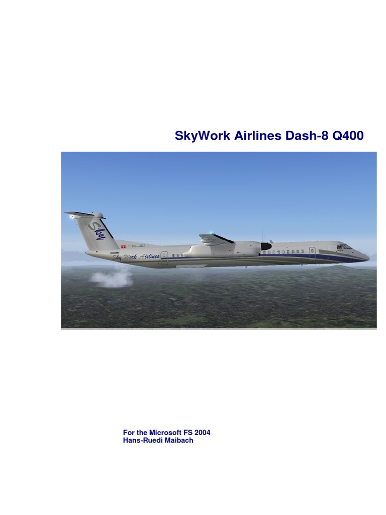 Dash8 Q400Manual | PDF | Aviation | Aircraft