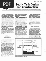Septic Tank Design & Construction Details | PDF