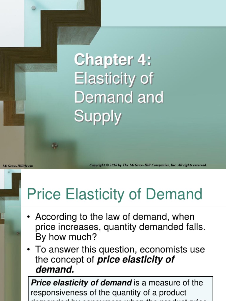 Elasticity of Demand and Supply: Mcgraw-Hill/Irwin | PDF