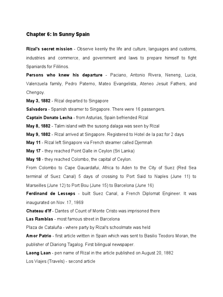 Rizal's Journey of Observation: His Travel Through Singapore, Ceylon ...