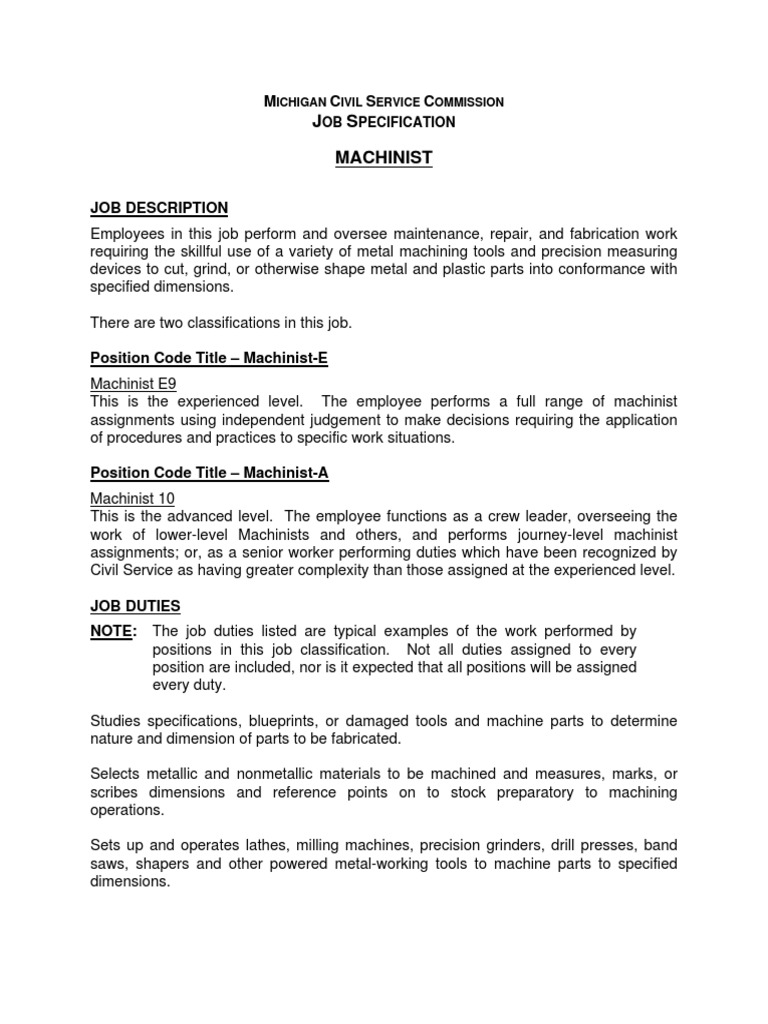 Machinist 12812 7 | PDF | Machinist | Machining