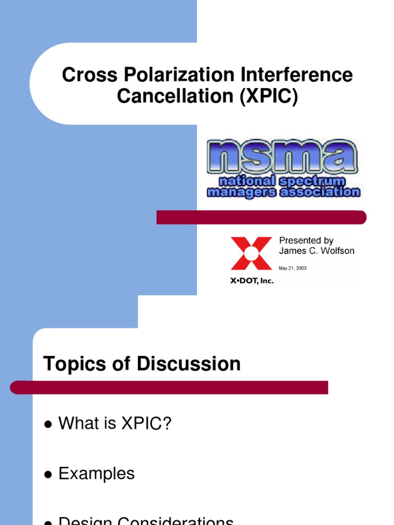 XPic | Antenna (Radio) | Microwave