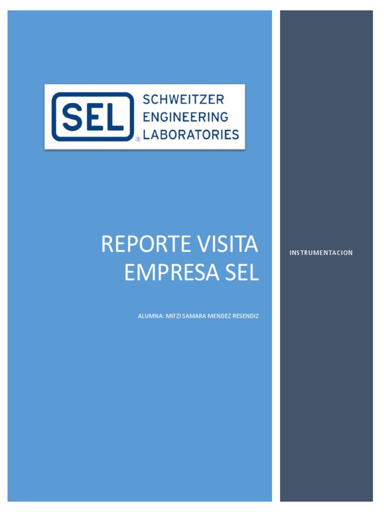 Reporte Empresa SEL | PDF | Automatización | Ingeniería
