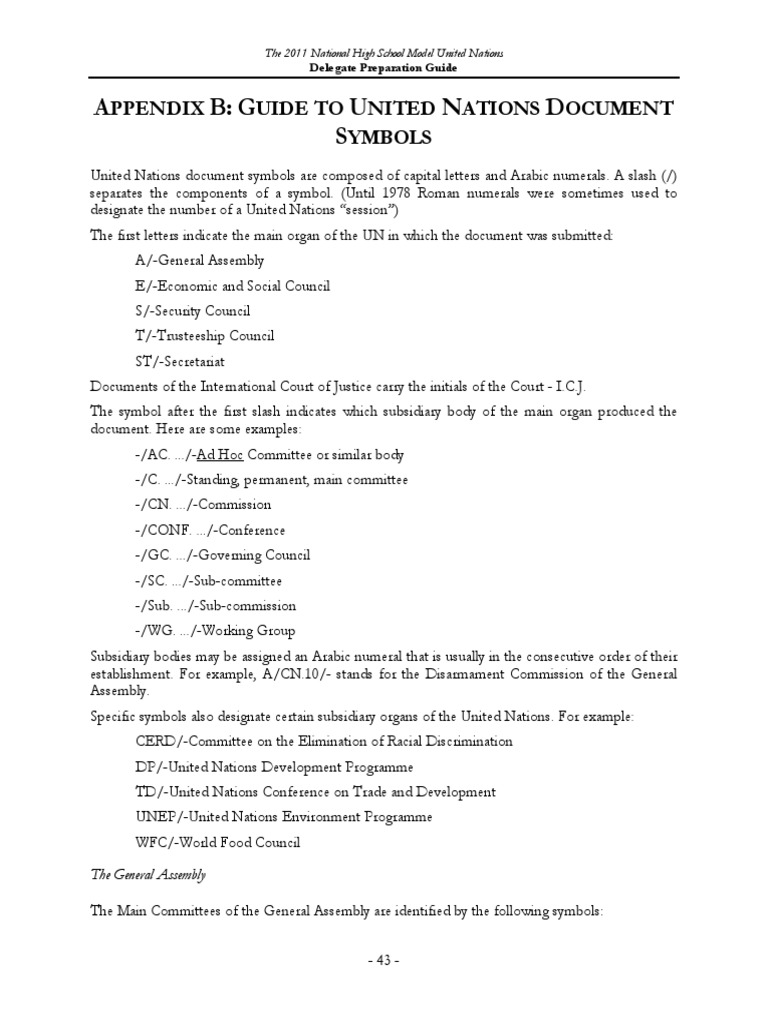 Guide To UN Symbol Documentation | PDF | United Nations General ...