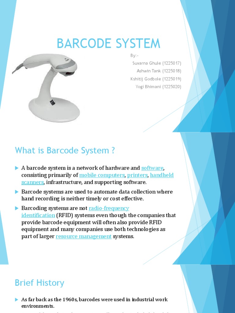 An Overview of Barcode Systems: Components, Hardware, Software ...