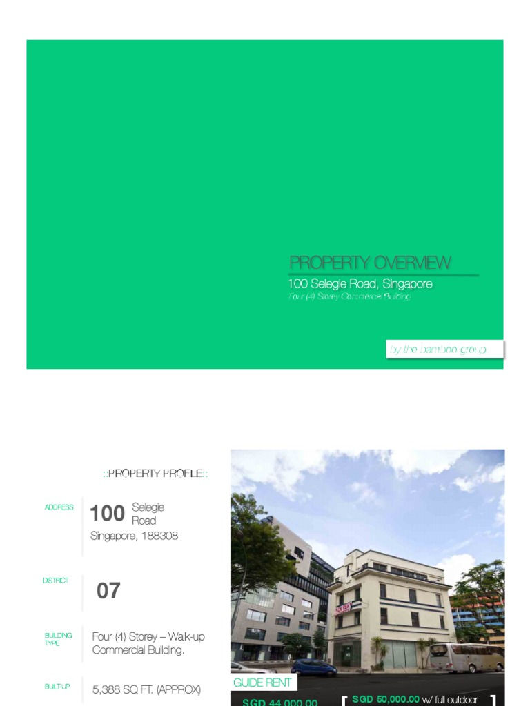 Selegie Road Commercial Property Overview | PDF | Business