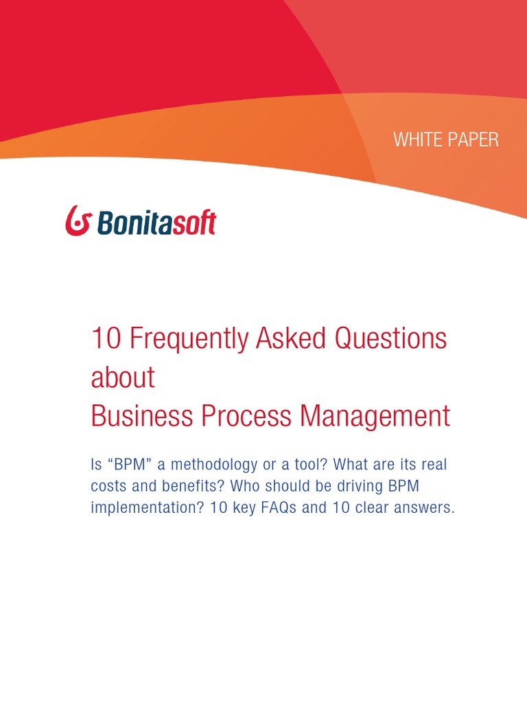 10 Questions About BPM | PDF | Business Process Management | Business ...