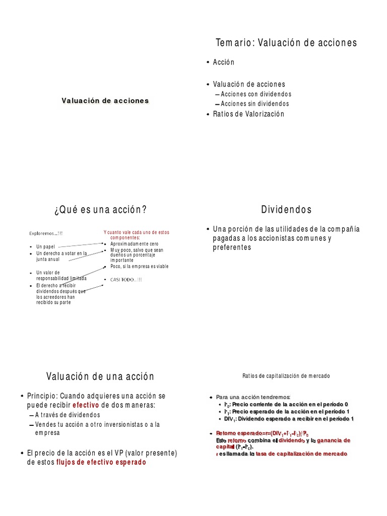 Metodo Gordon Shapiro y valuacio¦ün de acciones | Compartir (Finanzas ...