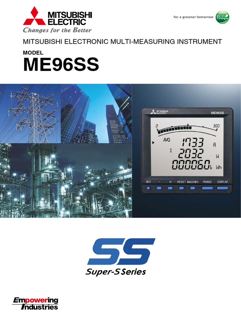 Mitsubishi ME96SS (Power Meter) | PDF | Ac Power | Signal (Electrical ...