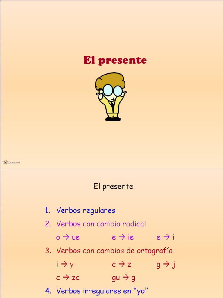 Verbos con Cambio Radical en Español | PDF | Ocio