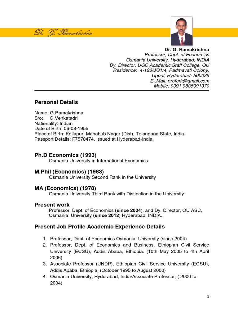 G Ramakrishna | PDF | Economic Growth | Development Economics