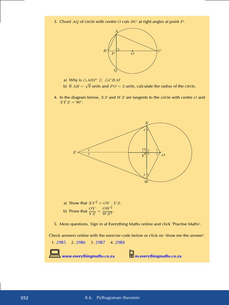 Circle Geometry and Tangents | PDF