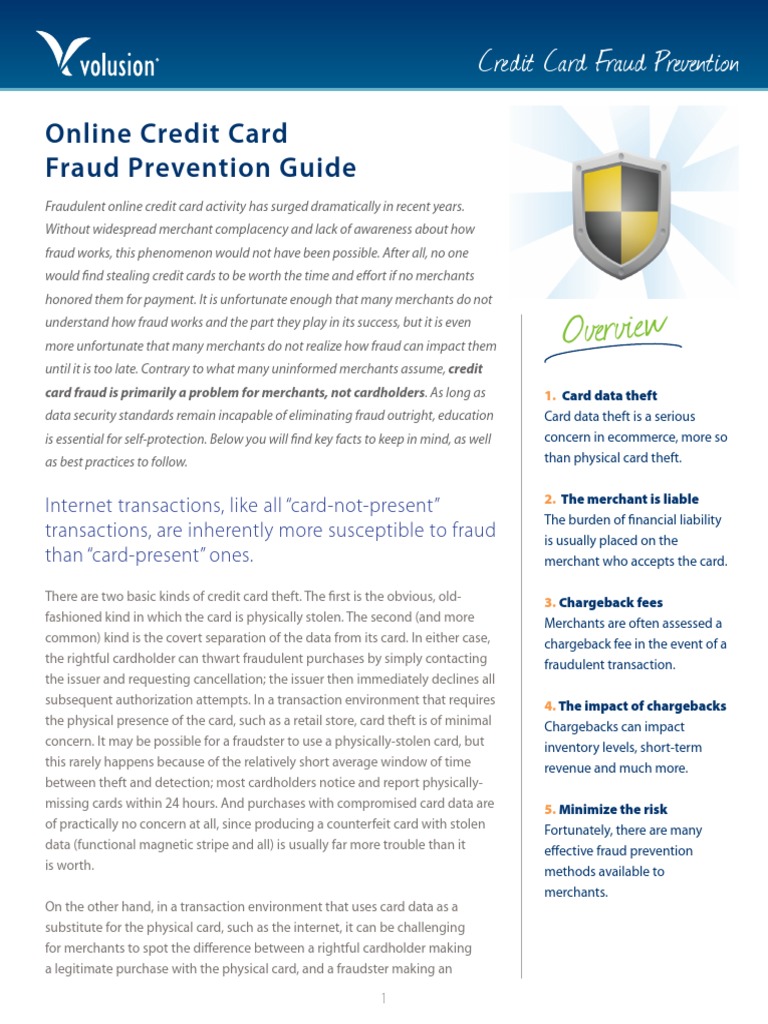 Credit Card Fraud Guide | PDF | Credit Card | Financial Technology