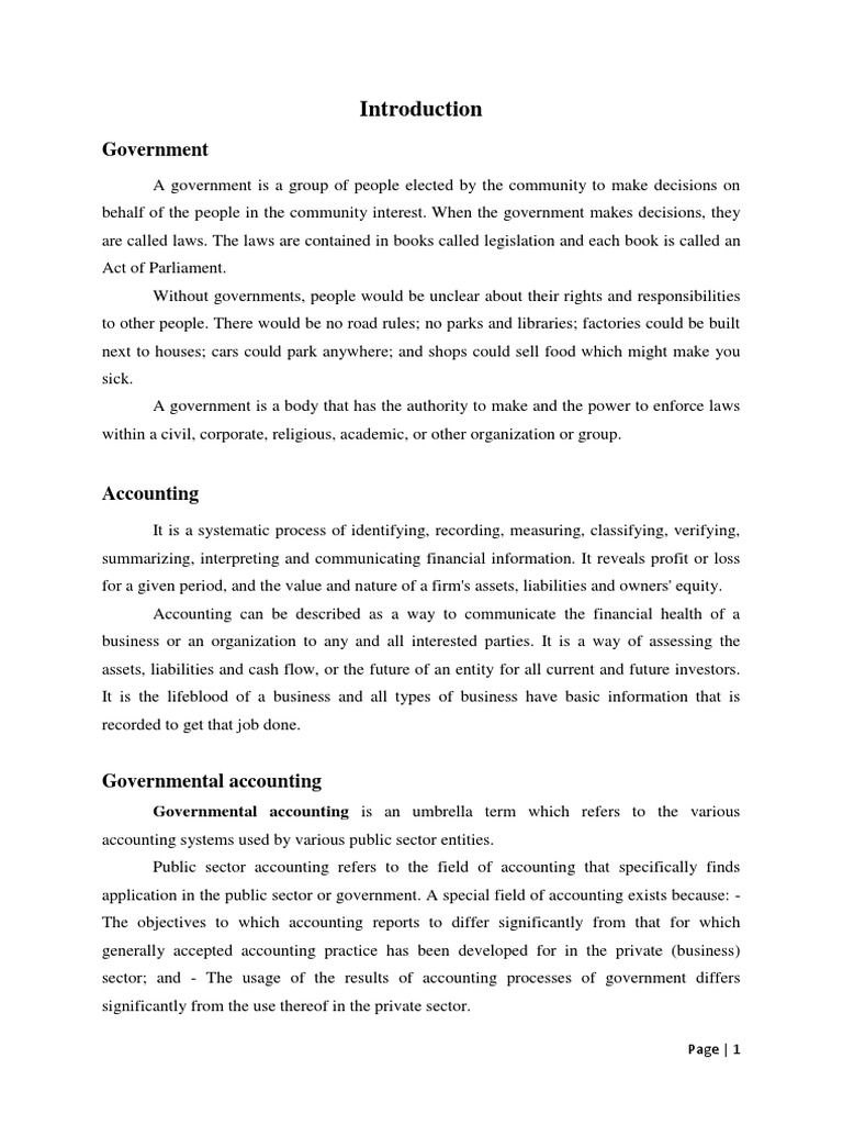 Government Accounting Practice In Bangladesh PDF Quantitative